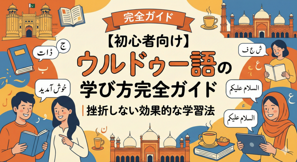 【初心者向け】ウルドゥー語の学び方完全ガイド｜挫折しない効果的な学習法 – LaLa GLOBAL LANGUAGE